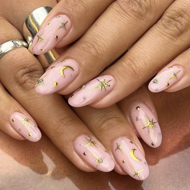 27+ Stunning Moon and Star Nail Designs for Every Style - Nail Designs Daily