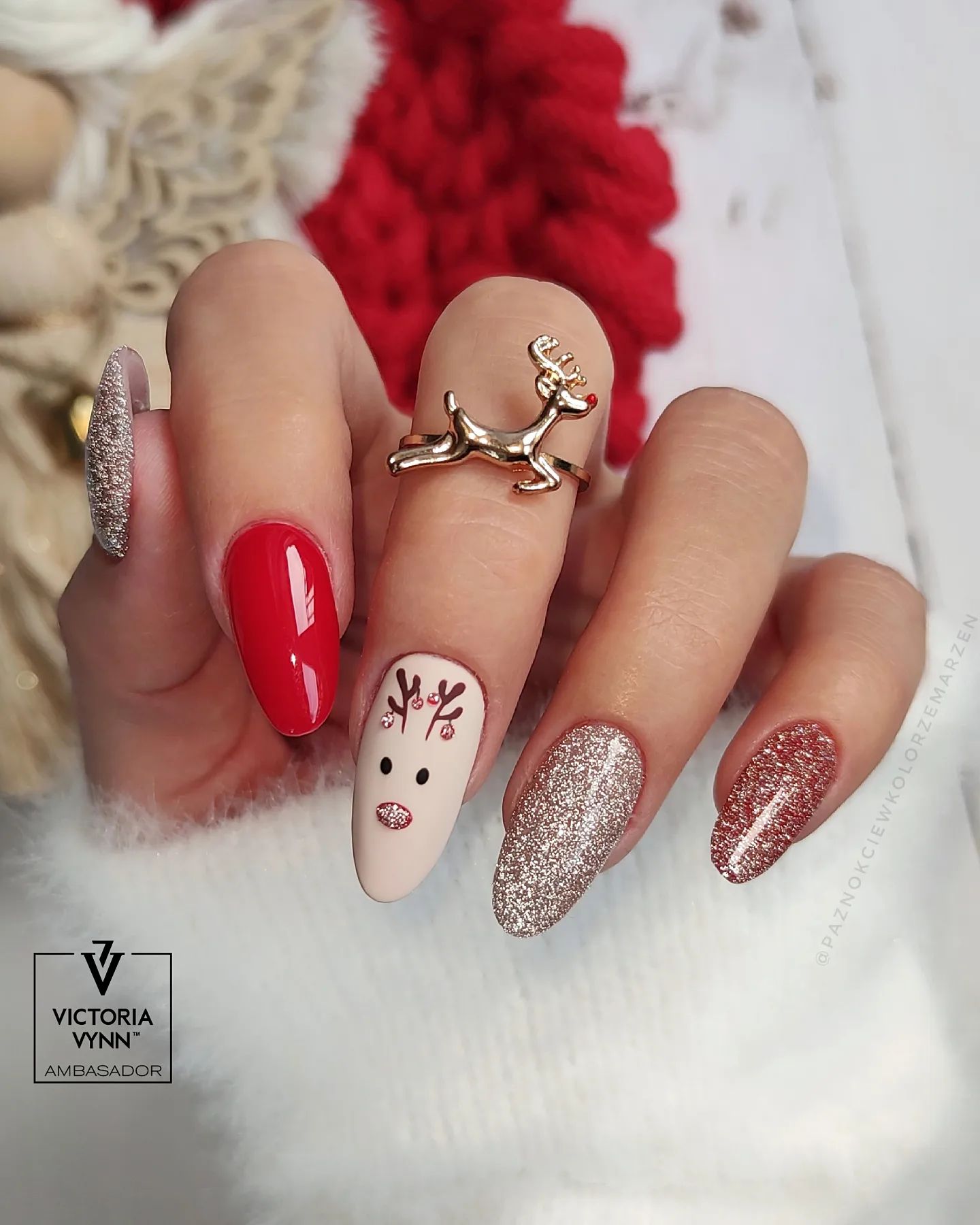 Reindeer Nails The Cutest Holiday Season Trend Nail Designs Daily
