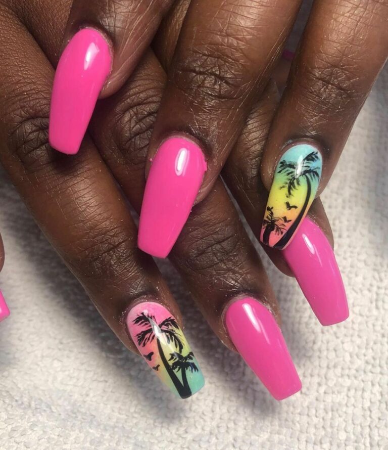 30+ Perfect Tropical Beach Themed Nails For Your Next Vacation - Nail ...