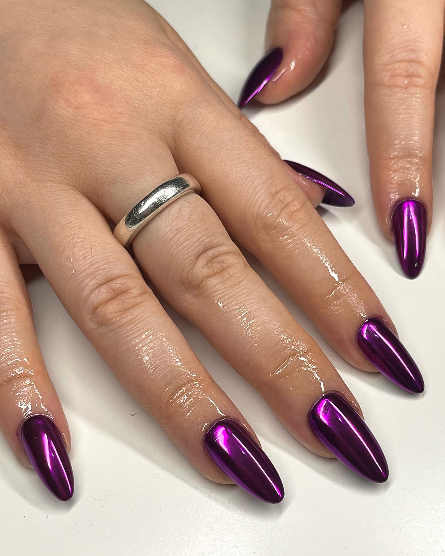 Purple Chrome Nails: 35+ Designs That Will Turn Heads - Nail Designs Daily