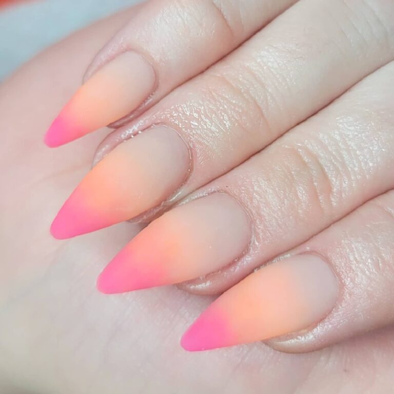 Pink Orange Ombre Nails: 30+ Looks To Try This Month - Nail Designs Daily