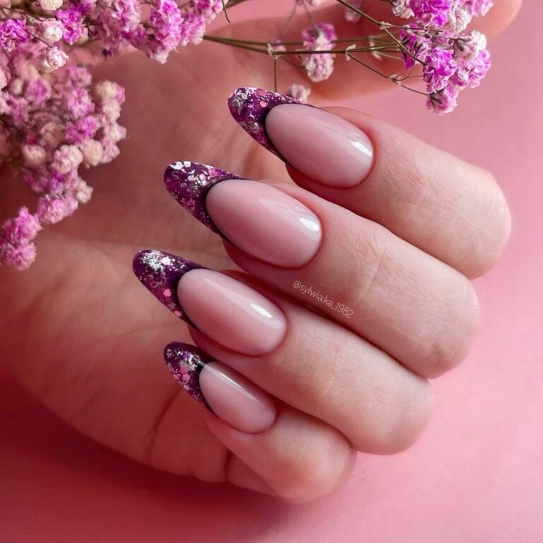 30+ Best Purple French Tip Nails to Rock This Season - Nail Designs Daily