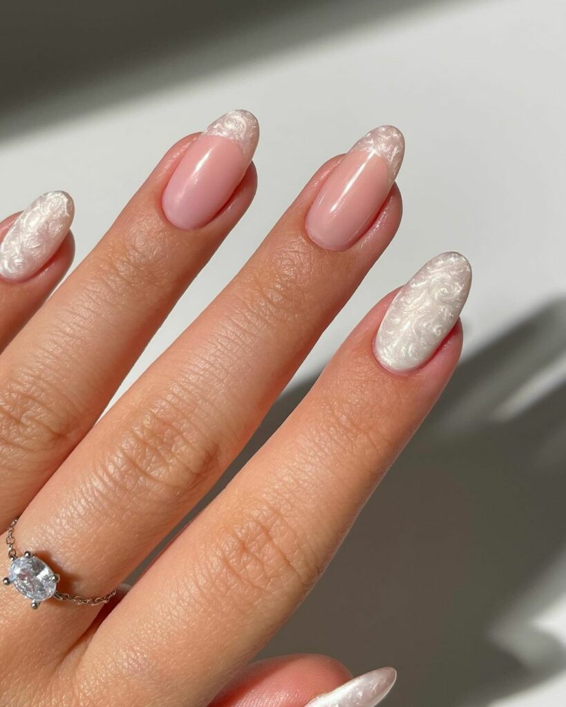 33+ Pretty Pearl Color Nails For A Trendy Look - Nail Designs Daily