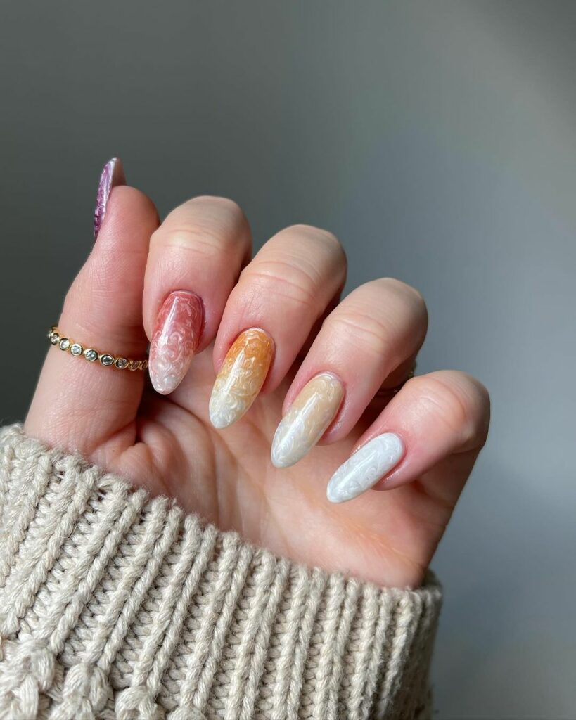 33+ Pretty Pearl Color Nails For A Trendy Look - Nail Designs Daily
